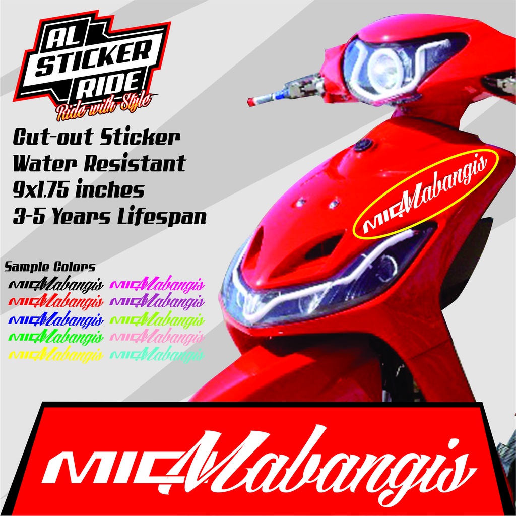 Yamaha Mio High Quality Cut-out Sticker ( Mio Mabangis ) | Shopee ...