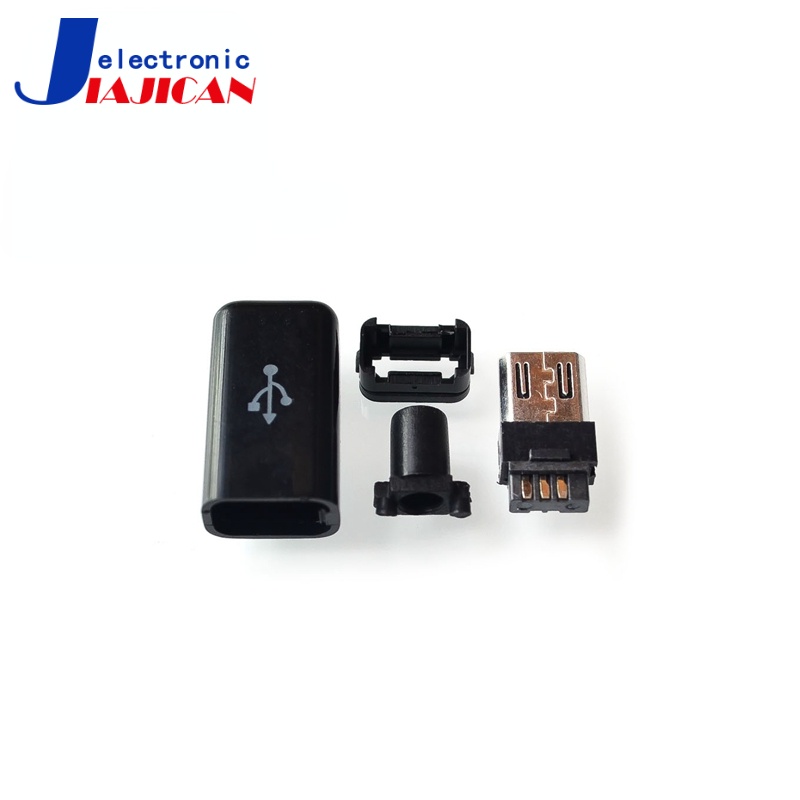 Smartphone Mike USB Plug Male Head MICRO Interface 5P Welding Wire Type ...