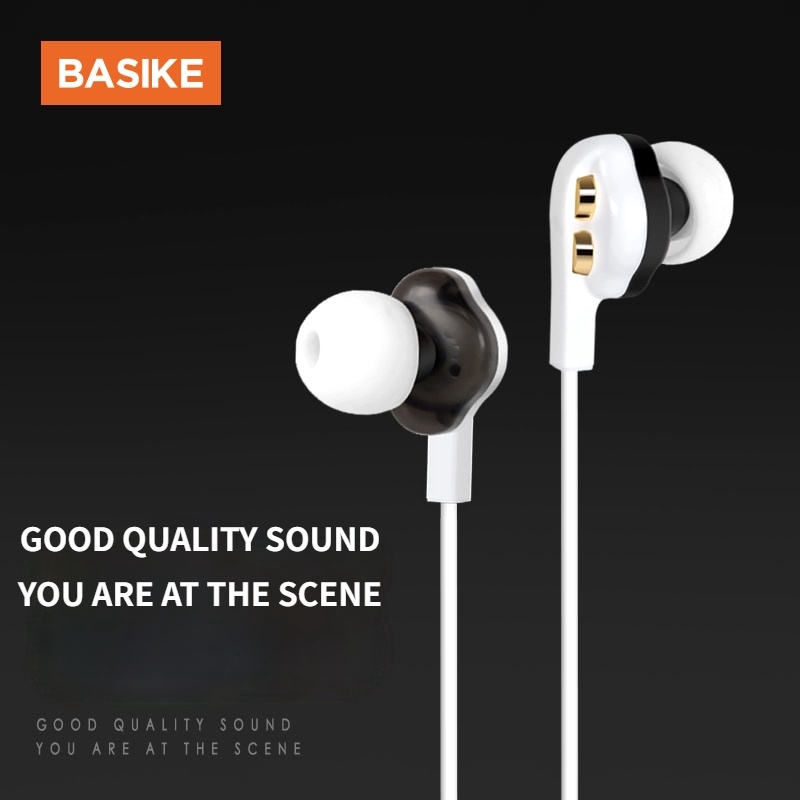 Basike Mt19 3.5mm Universal Heavy Bass Wired In-Ear Earphones With Mic ...