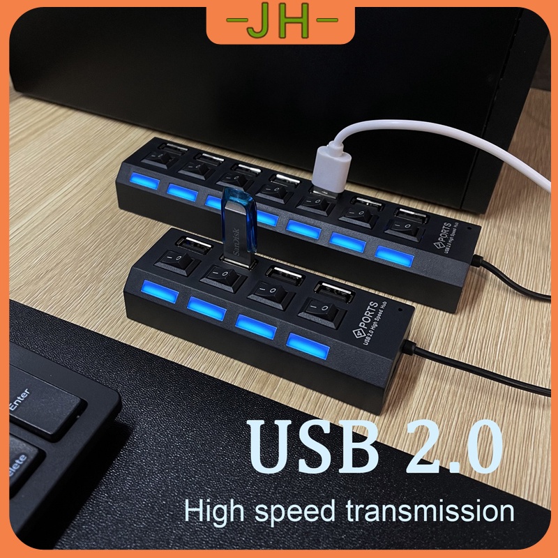 Hub High Speed 4-Port Hub Independent Switch Hub Four-Position Splitter ...