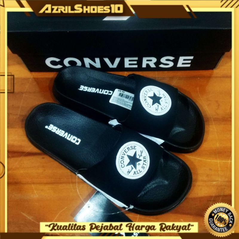 Premium BLACK WHITE Converse CHUCK TAYLOR Sandals || Sendal CONVERSSE ...