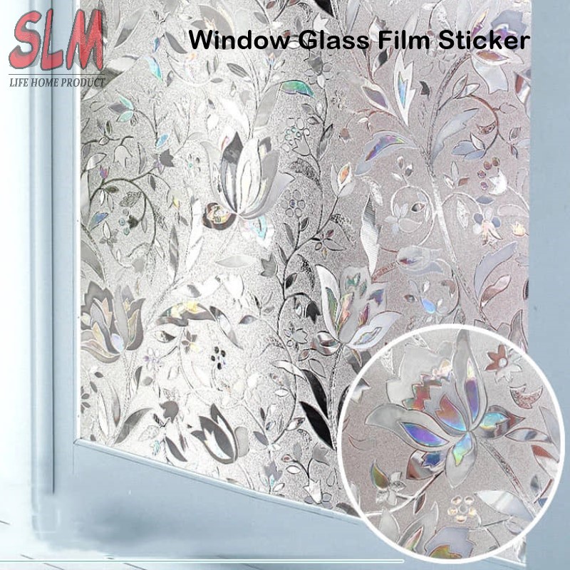 Window Film Sticker Privacy Decorative Glass Film DIY Adhesive Free ...