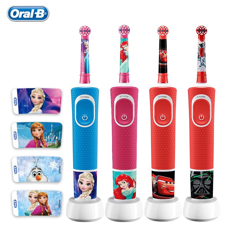 Oral-B D100K Kids Rechargeable Electric Toothbrush [Princess/ Cars ...