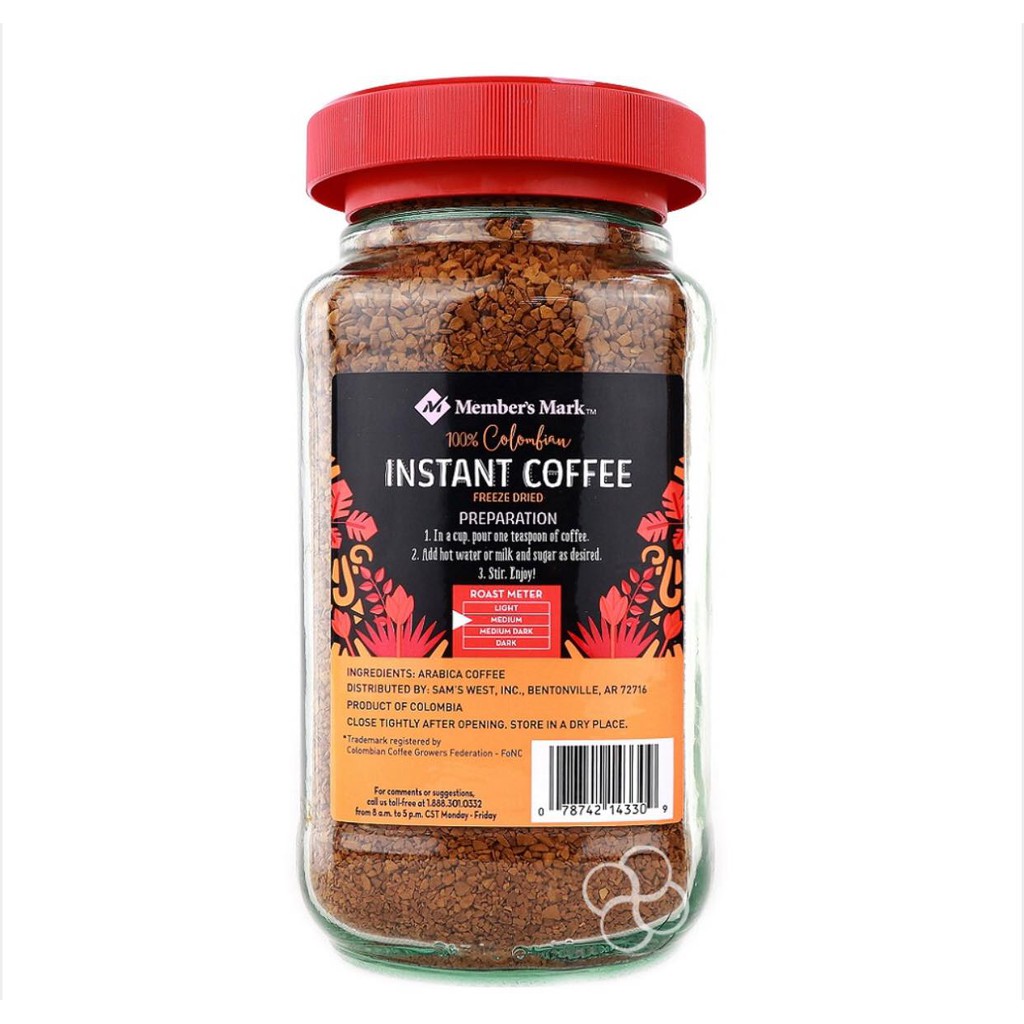 Member's Mark 100% Columbian Instant Coffee 340g | Shopee Philippines