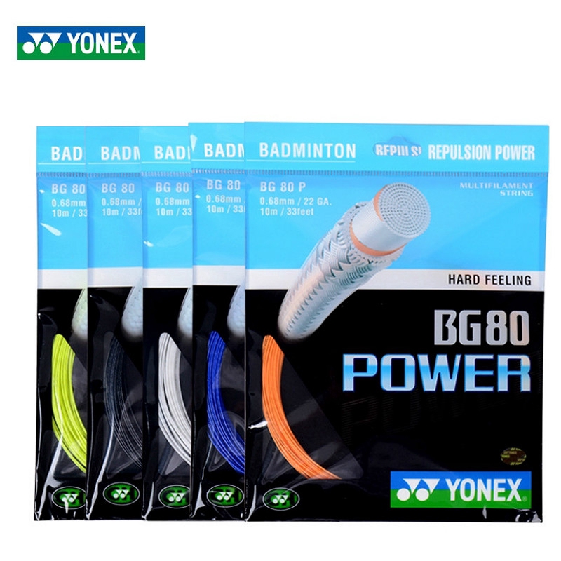 BADMINTON YONEX STRING BG80 1 Piece Badminton Training Racket String ...
