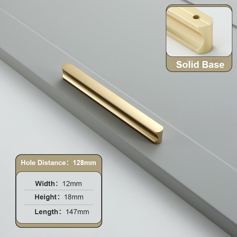 Modern Extended Wardrobe Handle Kitchen Cabinet Handle Simple Drawer ...