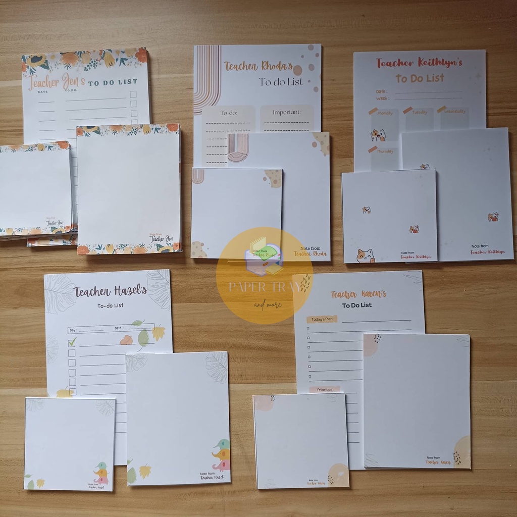 Personalized Notepads (sold per set) | Shopee Philippines