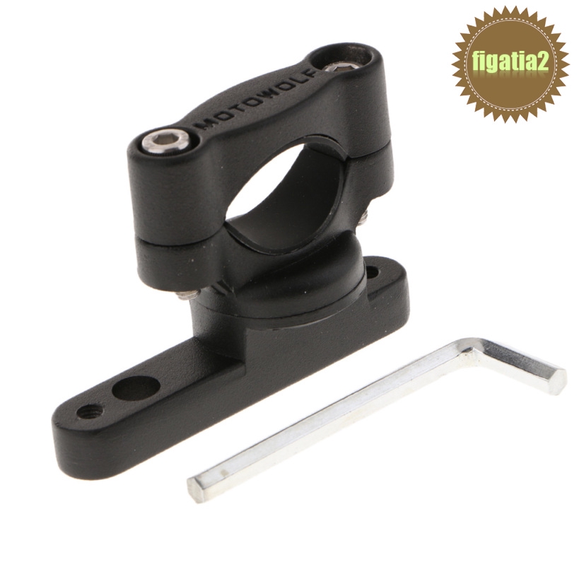 1 Piece Black Motorbike Mirror Rotatable Expander Bracket Holder Clamp ...
