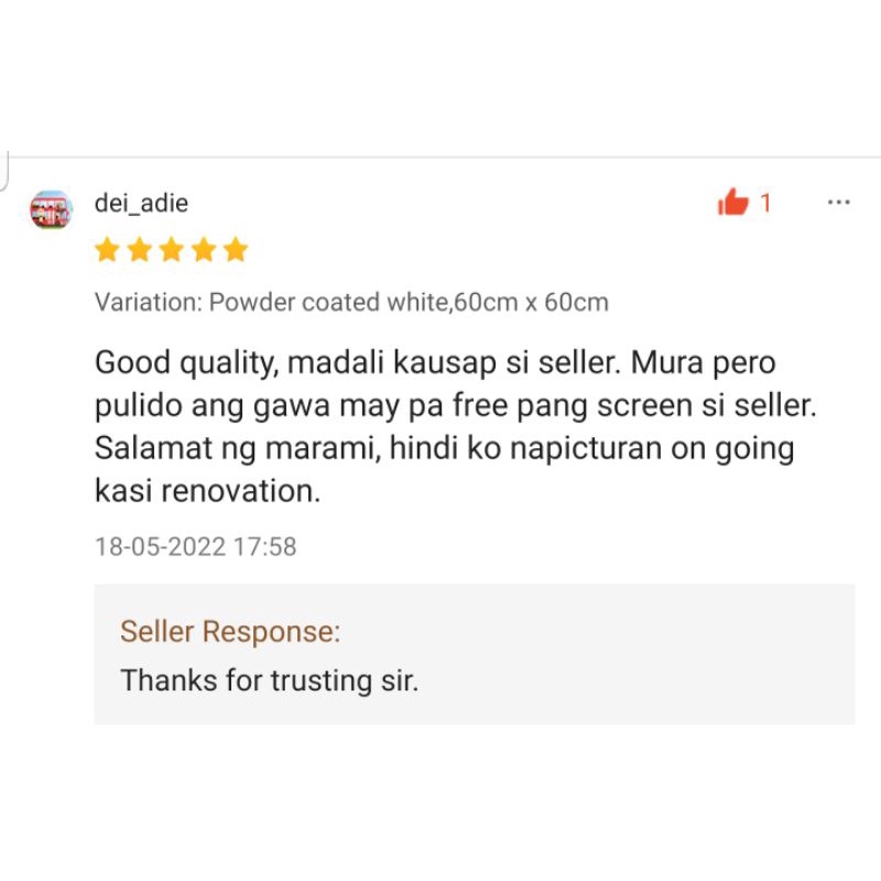 H90xW60cm Aluminum Sliding Window w/ Free Screen. Mura at Matibay na ...