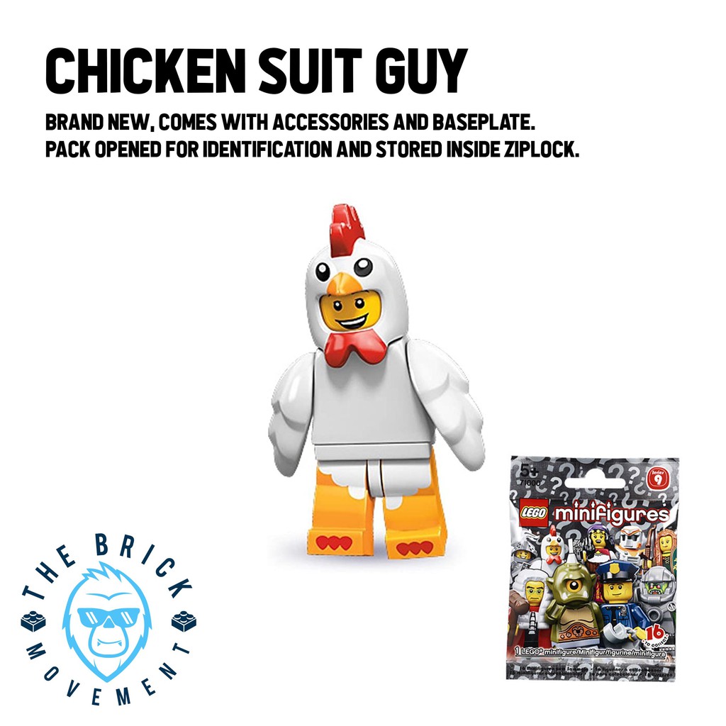 LEGO® Collectible Minifigure Series 9: Chicken Suit Guy Minifigure ...