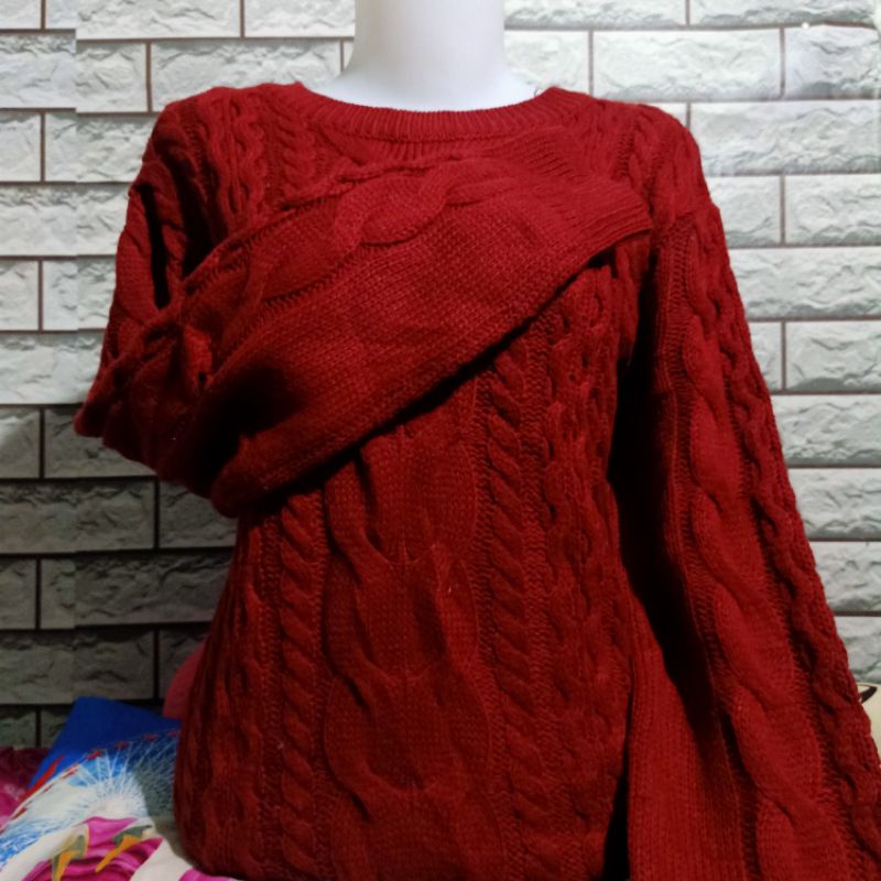 Premium Braided Knit Sweater | Shopee Philippines