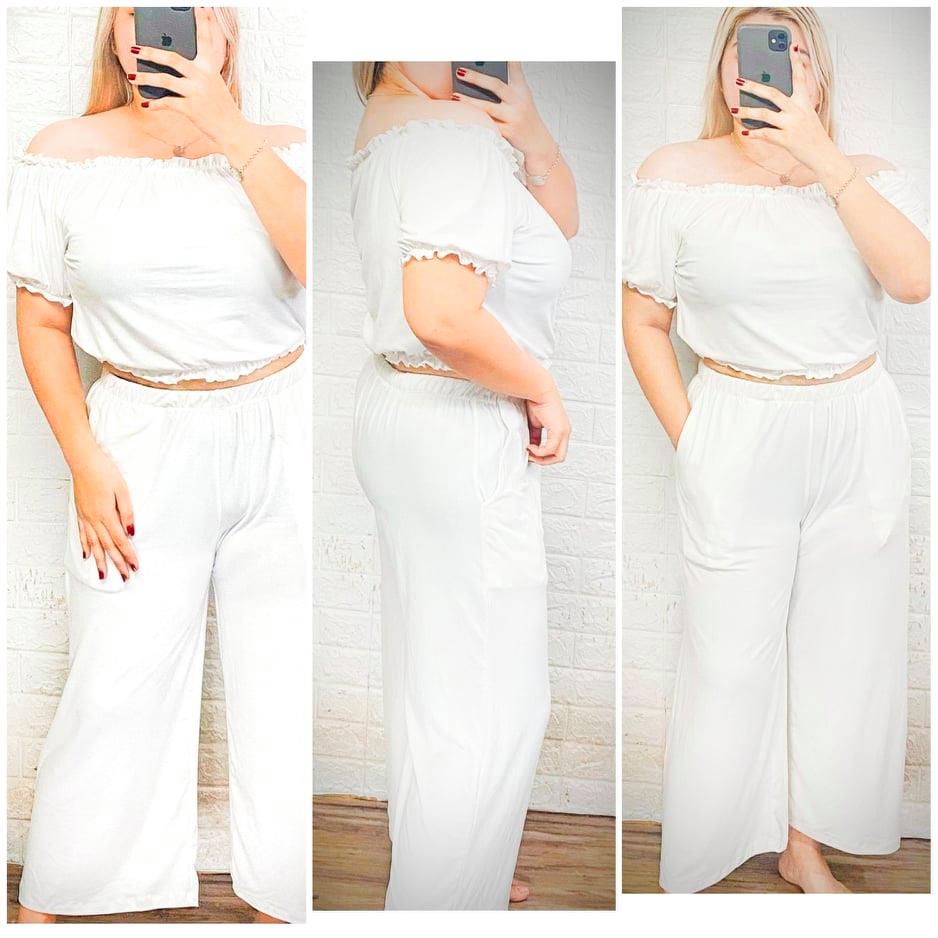 8shop : Plus Size Terno Squarepants & Offshoulder Top BOHO STYLE ...