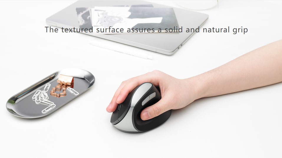 Rapoo EV250 Silent Wireless Optical Ergonomic Vertical Mouse | Shopee ...