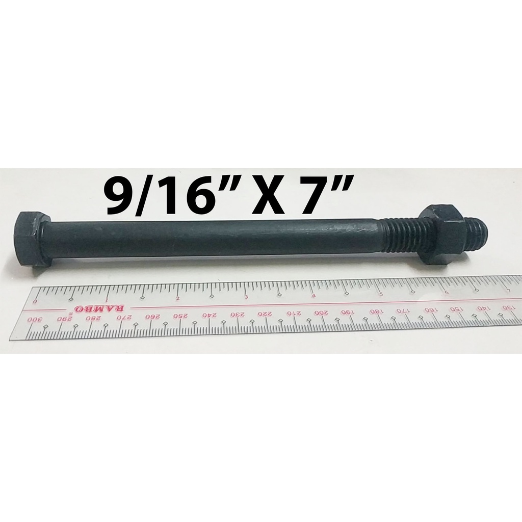 HT BOLT 9/16" X 7" WITH 1 PIECE NUT ( HI TENSILE ) | Shopee Philippines
