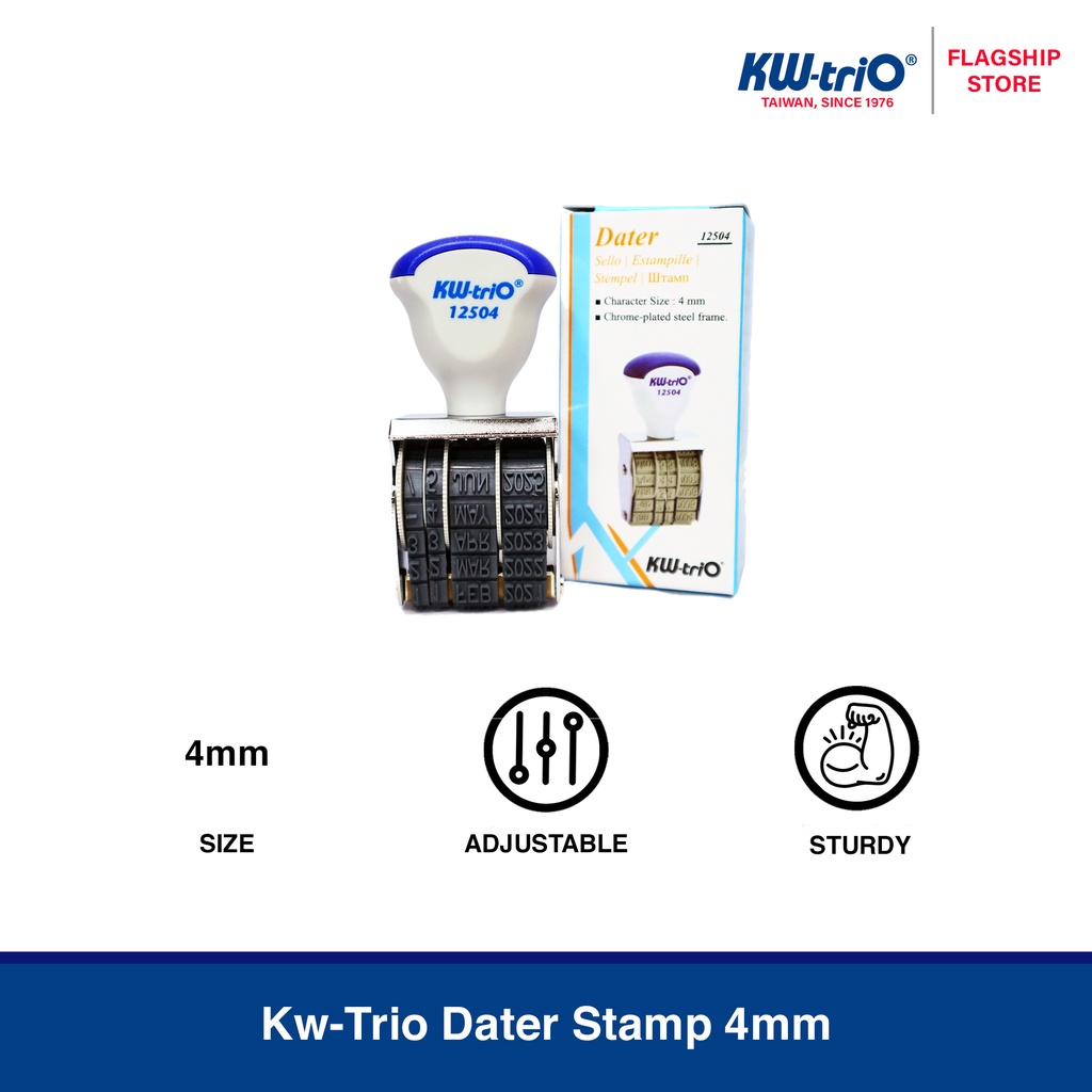 Kw-Trio Dater Stamp 4mm, (15112504) | Shopee Philippines