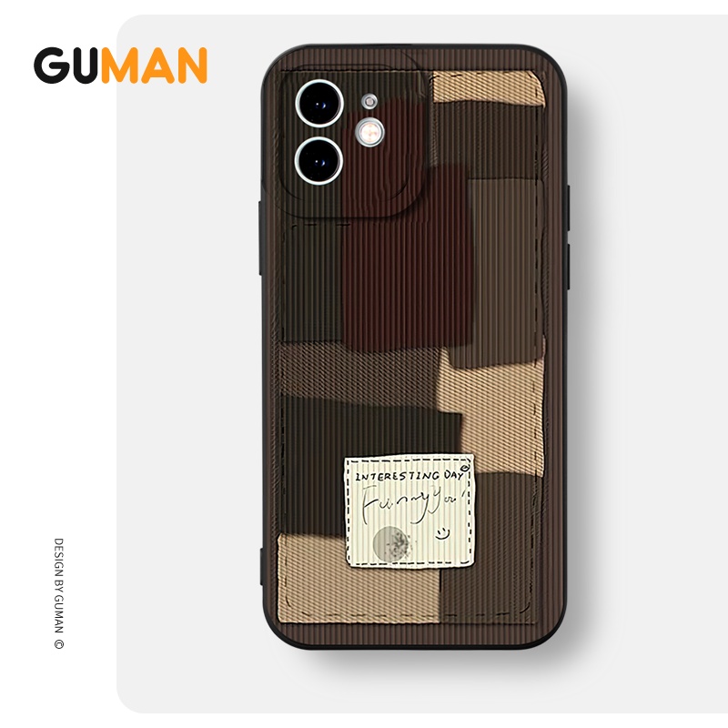 GUMAN Soft Silicone Cute Aesthetic Shockproof Square Phone Case Cover ...