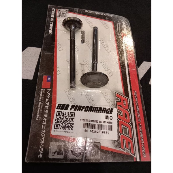 RS8 STOCK LIGHTENED VALVES 20mm/23mm +1mm For Yamaha Mio Sporty ...