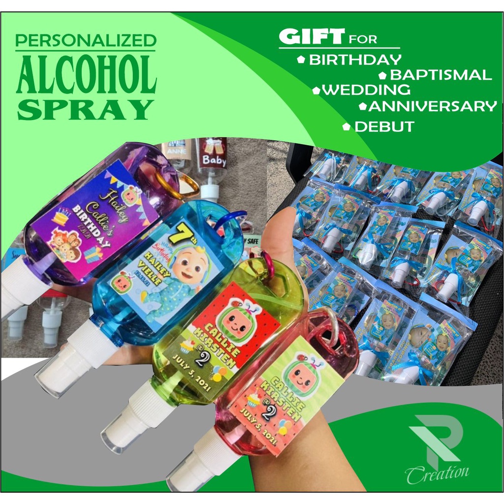 Personalized Alcohol spray Bottle Giveaways souvenir Gift for any ...