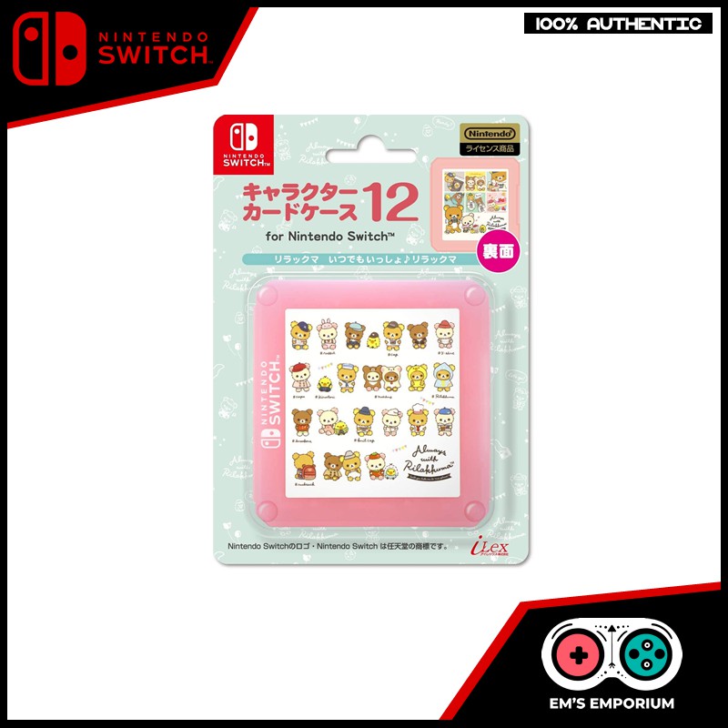 Nintendo Switch Cart Case 12 Carts Sumikko Gurashi and Rilakkuma Animal ...