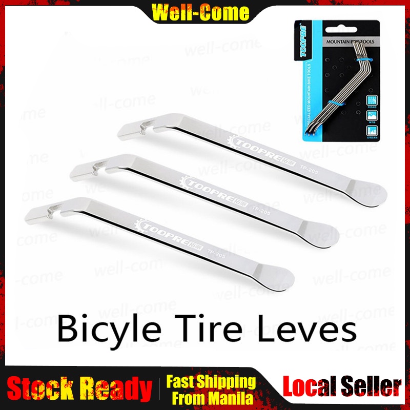 3pcs Curved Stainless Steel Bike Bicycle Tire Levers Remover Repair ...