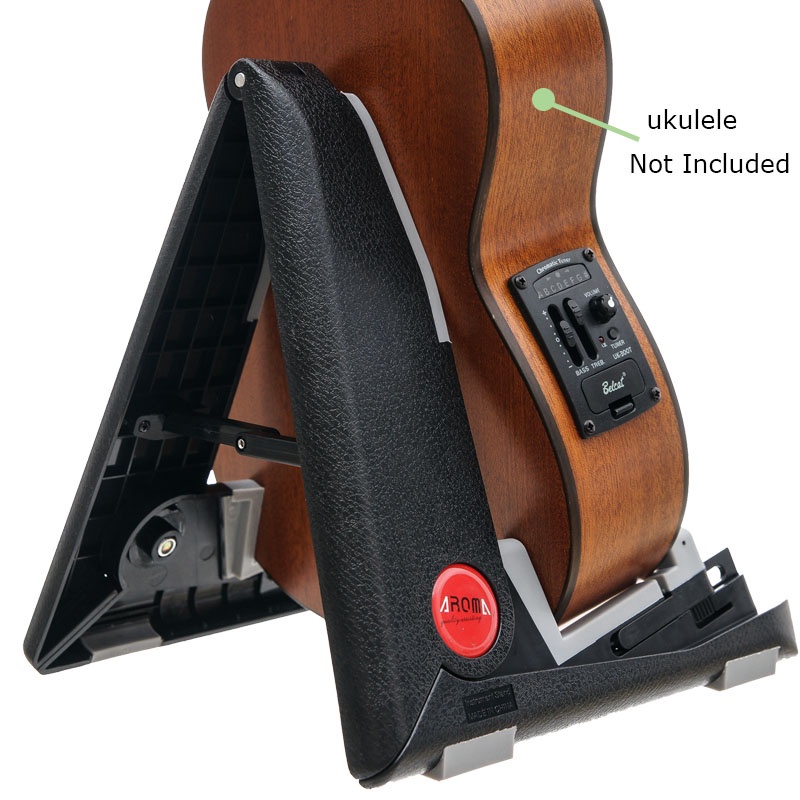 Aroma Aus-02 Foldable Ukulele Small Guitar Stand A-Frame Holder Design ...