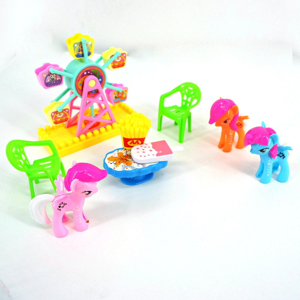 LJE LITTLE PONY AMUSEMENT THEME CIRCUS PLAYGROUND FUN PARK PLACE TOYS ...