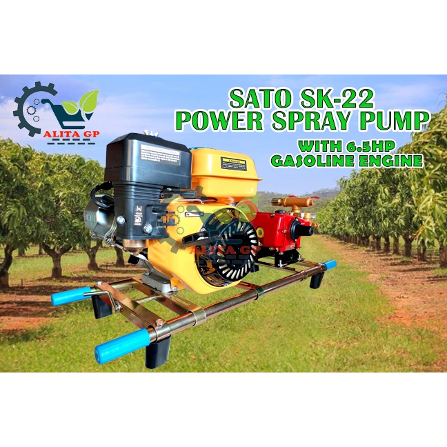 Power Spray Pump SATO SK-22 set With Gasoline Engine 6.5HP GX200 ...
