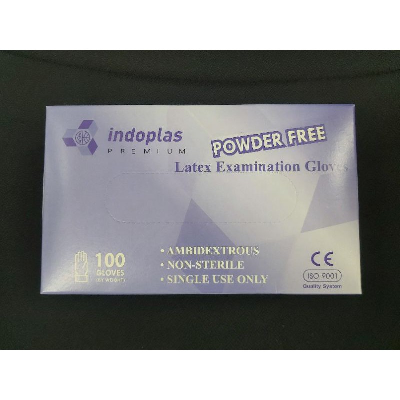 Indoplas Powder Free Latex Examination Gloves (100pcs per box) | Shopee ...