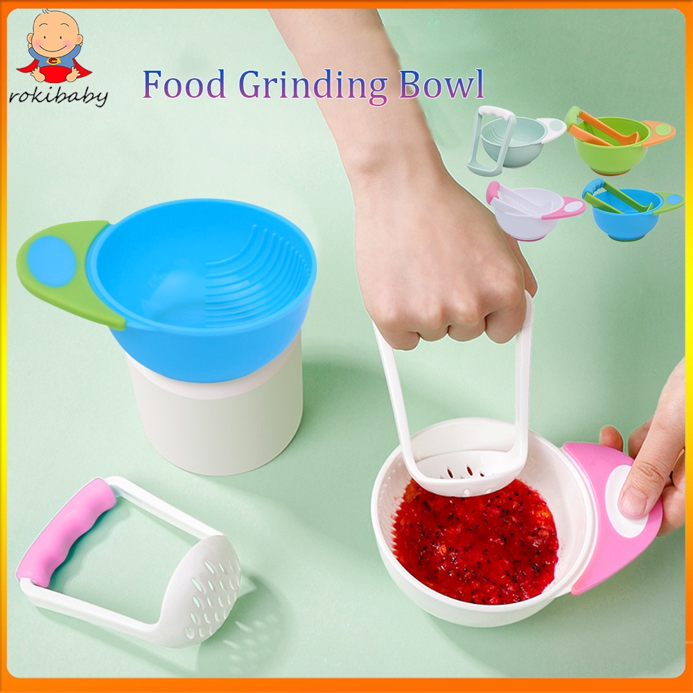 Rokibaby baby food masher 2in1 Baby Food Grinder Set Mash and Serve ...