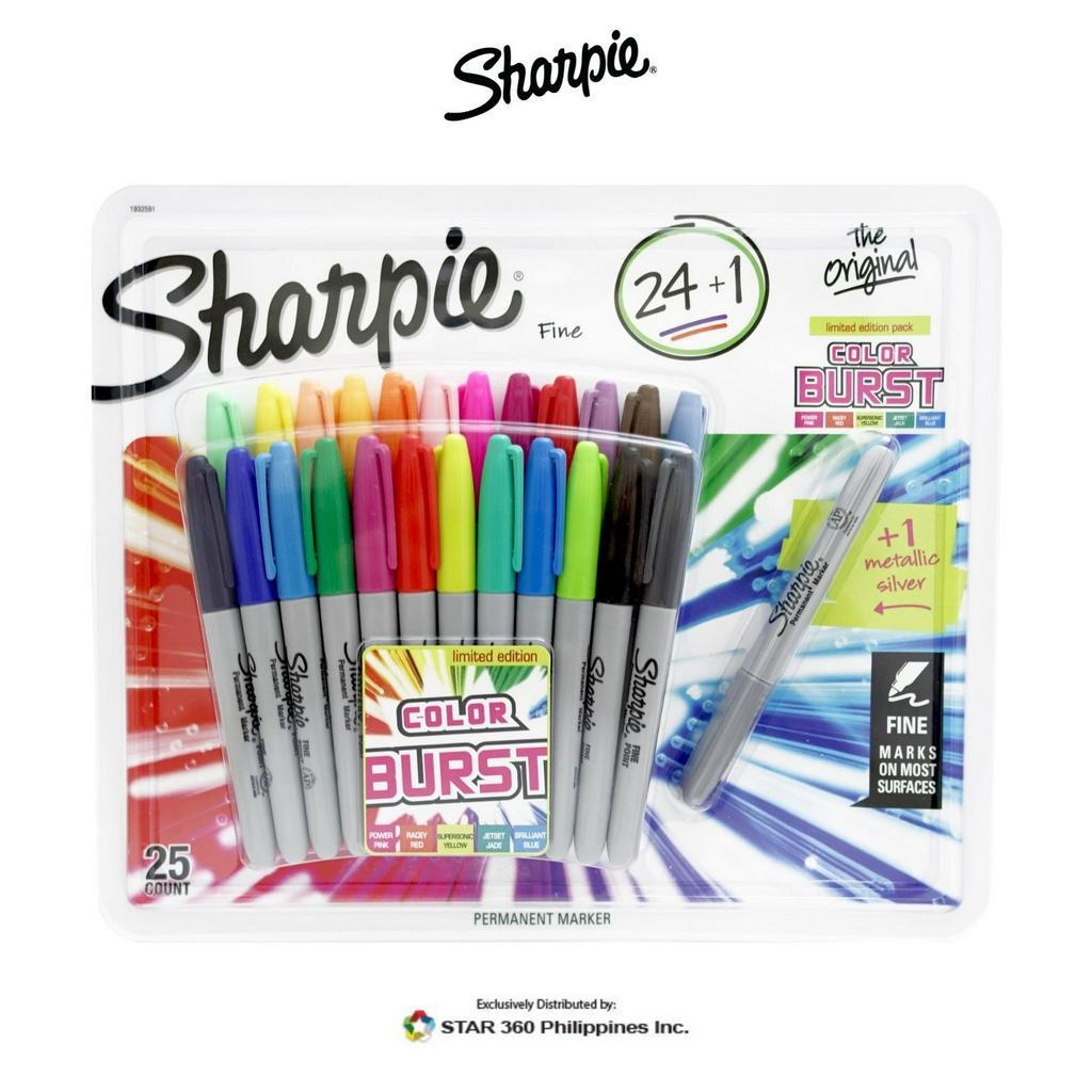 Sharpie Fine Marker Color Burst 24 +1 | Shopee Philippines