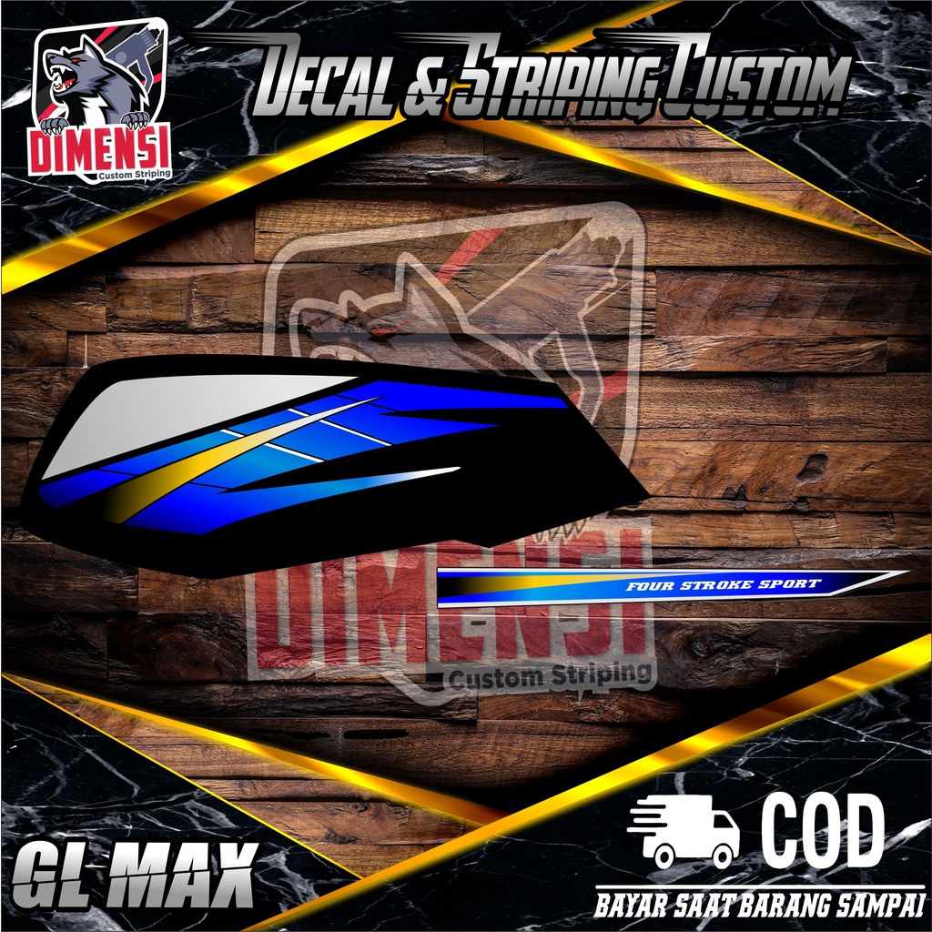 Custom DIMENSIONS STRIPING VARIATIONS HONDA GL PRO / STRIPING GL MAX ...