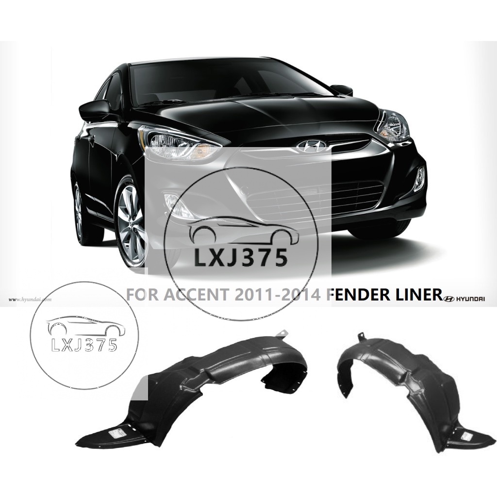For Hyundai accent 2011 2012 2013 2014 2015 2016 2017 2018 Front Fender ...