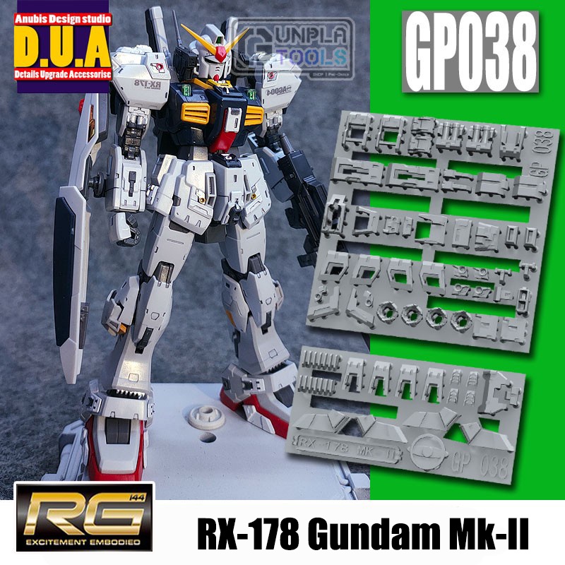 [Anubis Studio] GP-038 Details For RX-178 Gundam Mk-II (RG 1/144 ...
