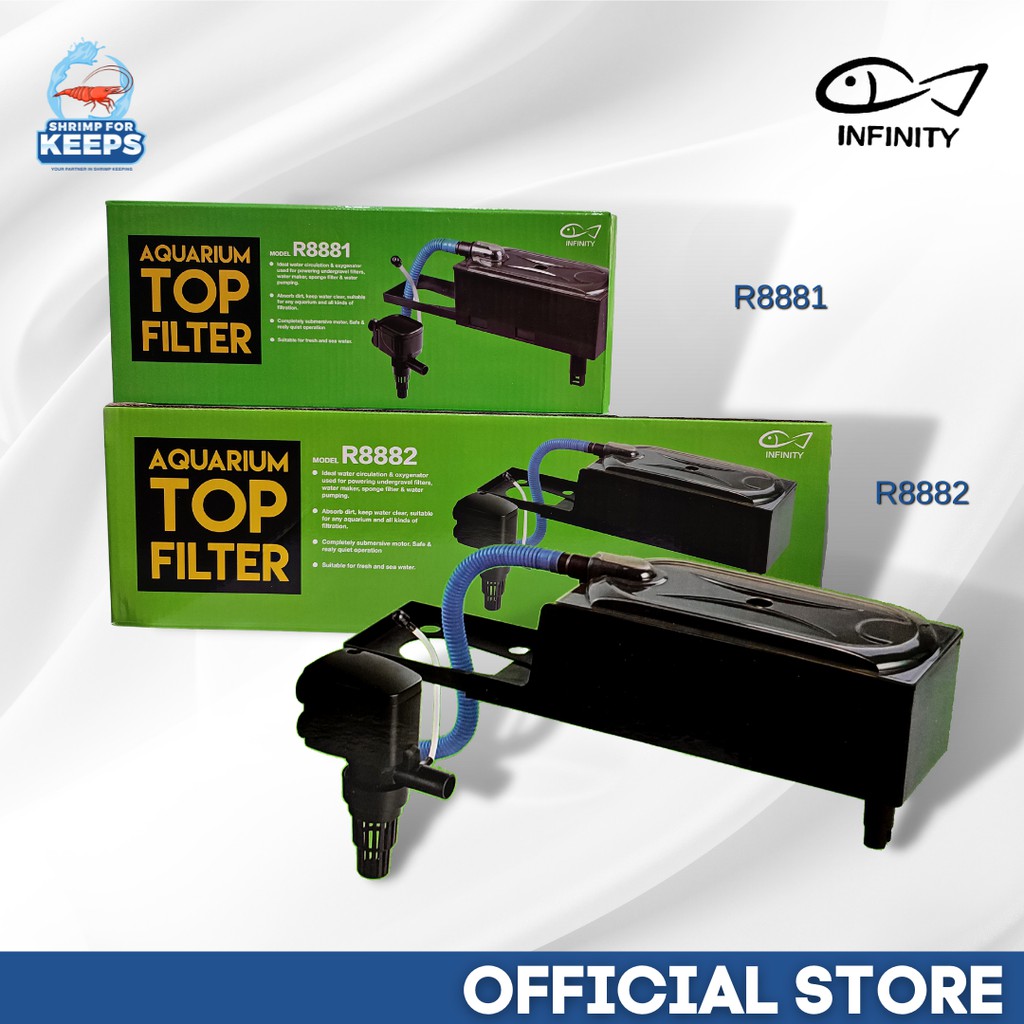 Infinity Aquarium Top Filter R8881 / R8882 Overhead Aquarium filter for ...
