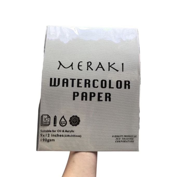 Meraki Water Color Paper 190gsm | Shopee Philippines