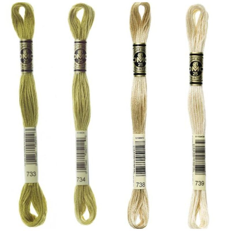 DMC / ROYAL BROIDERIE THREAD PART 9 (733-777) | Shopee Philippines