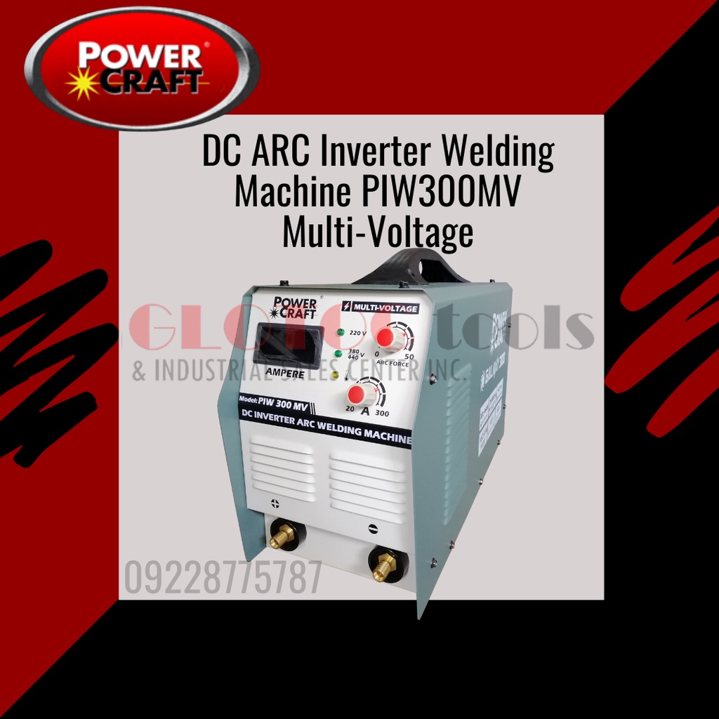 POWERCRAFT PIW 300MV DC Arc Multi-Voltage Inverter Welding Machine ...