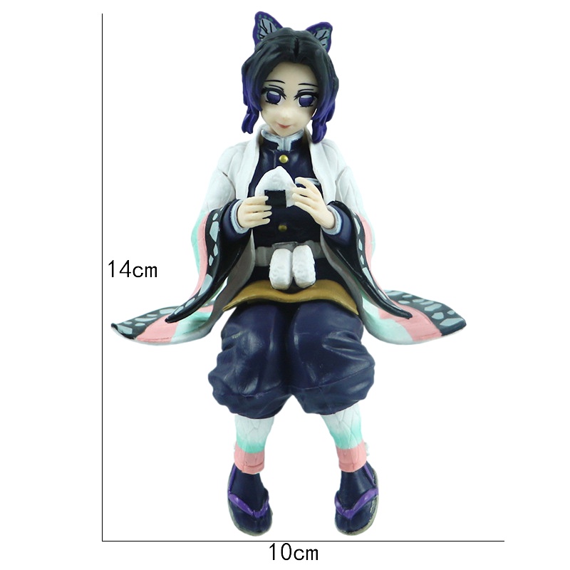 Demon Slayer Sit Action Figures Eating Rice Ball Kanroji Mitsuri Kochou ...