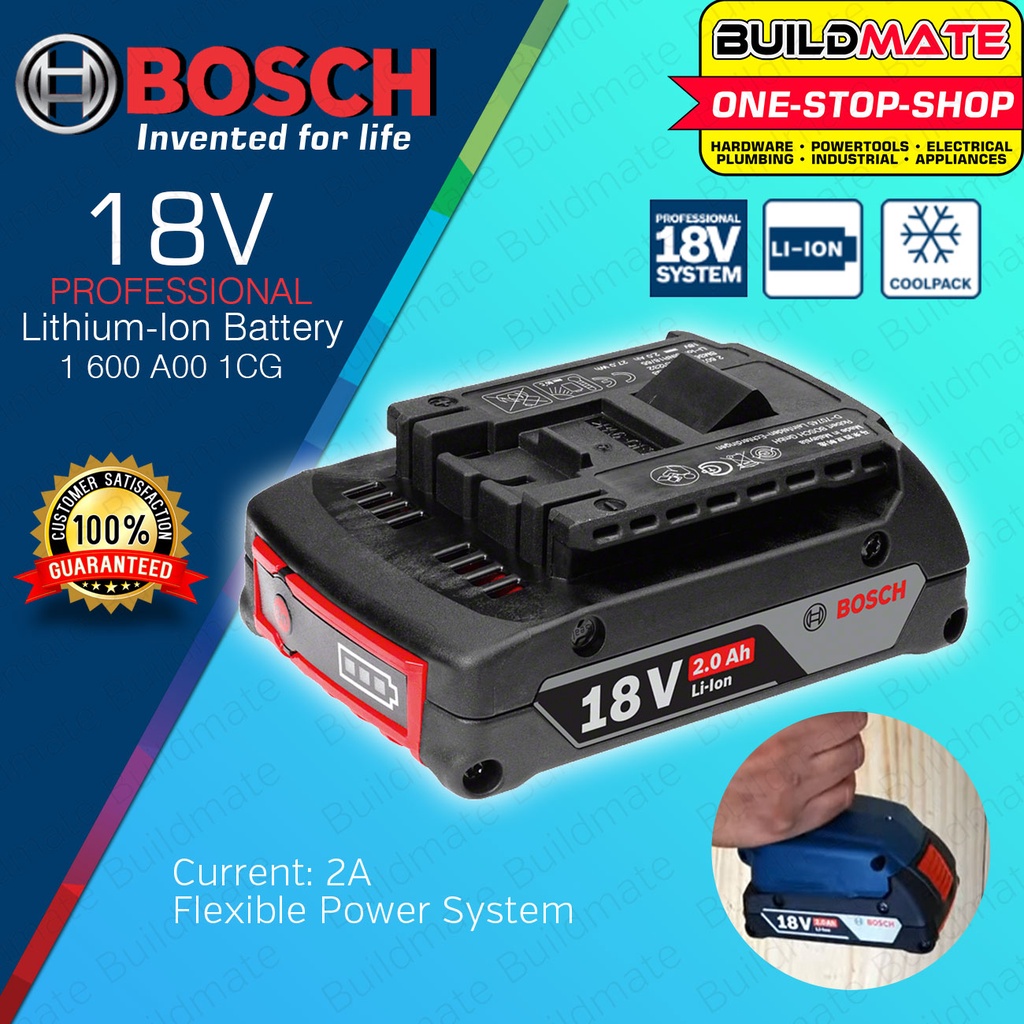 Buildmate x BOSCH Professional Accumulator Battery Freedom 2.0AH 18V ...
