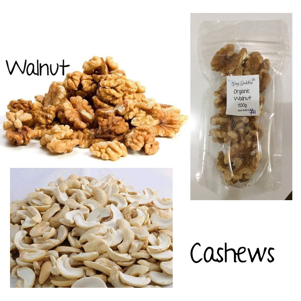 organic raw whole walnuts cashew nuts keto snack 100g 250g walnut ...