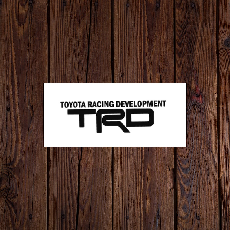 Toyota Racing Development Car Vinyl Decal Sticker. Toyota Sticker ...