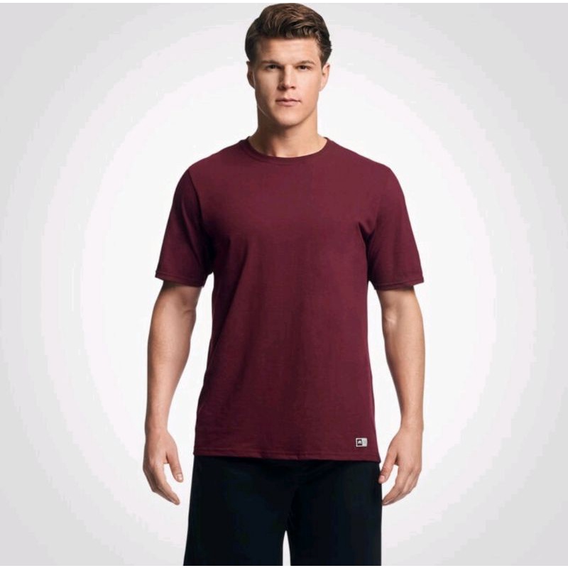 MAROON Active/Dri-fit T-shirt Unisex Round Neck Athletic American Men's ...