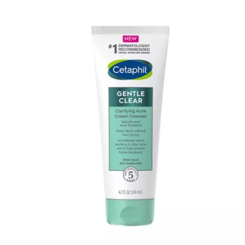 Cetaphil Gentle Clear, Clarifying Acne Cream Cleanser, Salicylic Acid ...