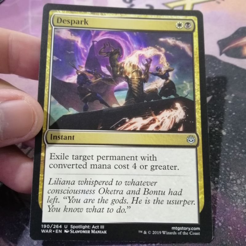 1 Despark WAR of the spark MTG card magic commander EDH | Shopee ...