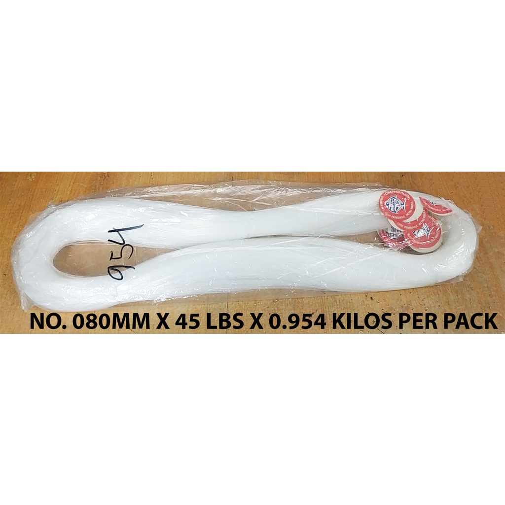 NYLON STRING NO. 080MM X 45 LBS ( 0.954 KILOS PER PACK ) MONOLINE TANSI ...