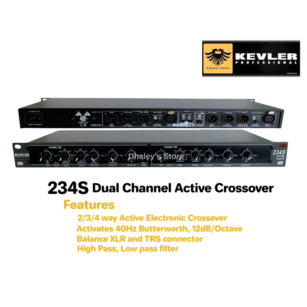 Original Kevler 234S Crossover Dual Channel Active Crossover 2/3/4 way ...