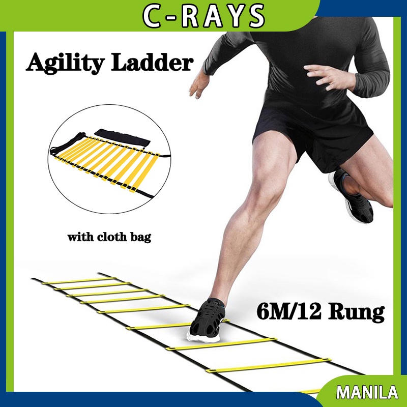 Agility Ladder for Soccer Speed Training Fitness 6M 12Rung Speed ...