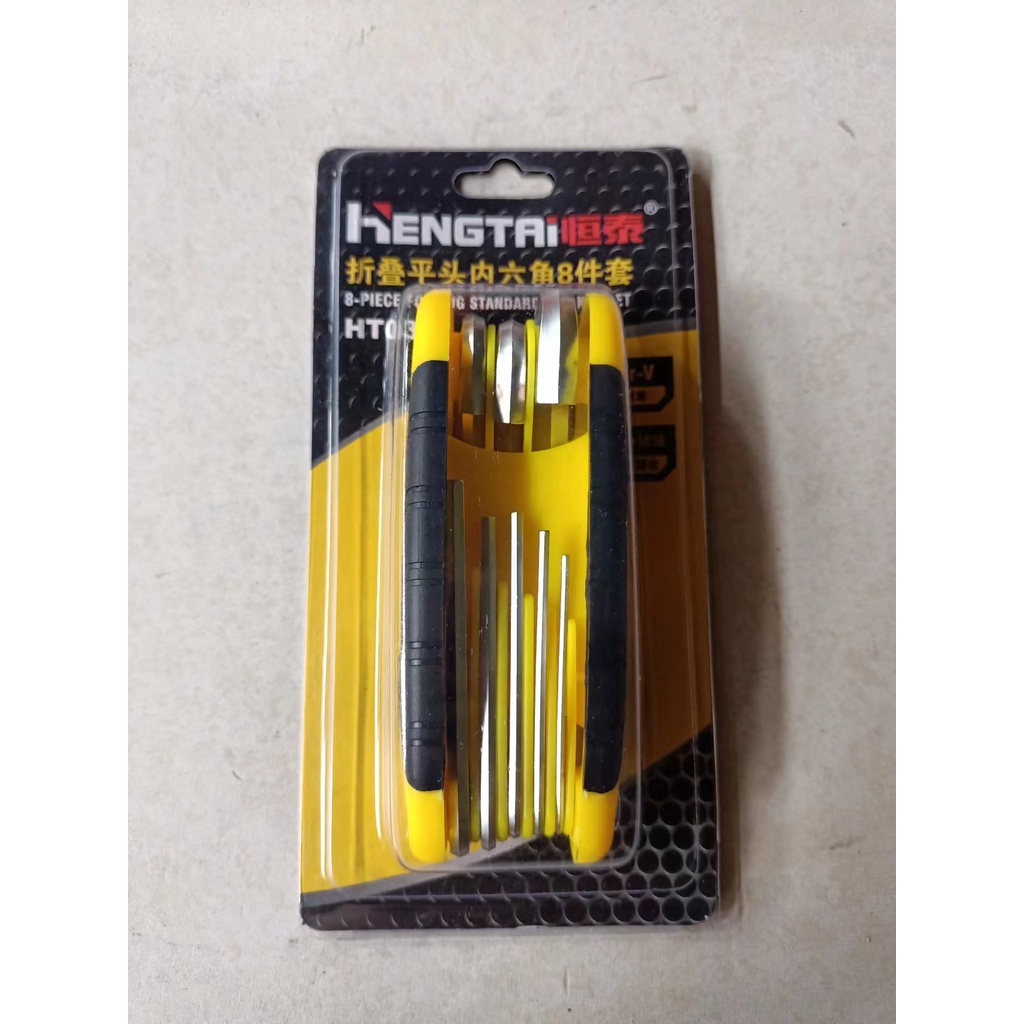 8 in1 Folding HENGTAI Allen Hex Key Set | Shopee Philippines