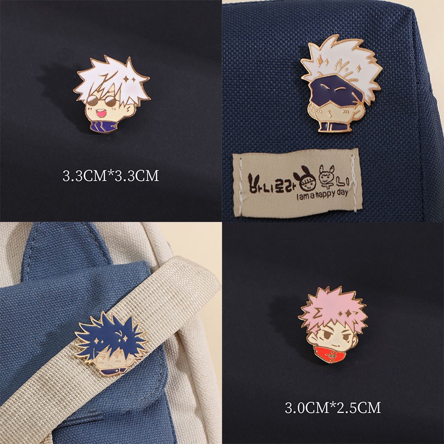 Anime Jujutsu Kaisen Q Version Cartoon Avatar Brooch Yuji Itadori Gojo ...