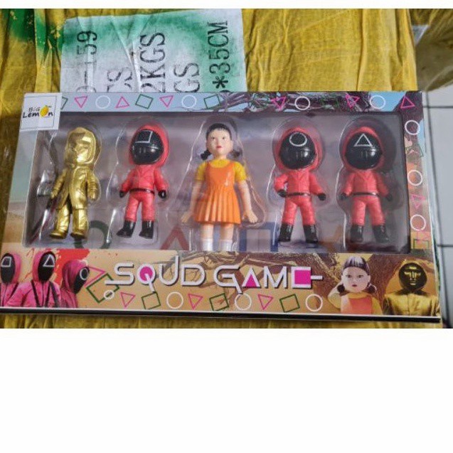 Squid Game Robot Toy Contains 5 pcs / Squid Action Figure | Shopee ...